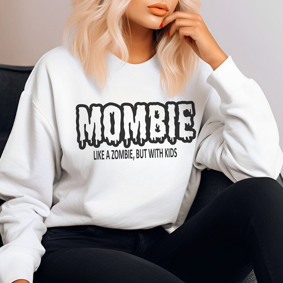 Mombie Like a Zombie but With Kids SVG, PNG, Cute Halloween Gift ...