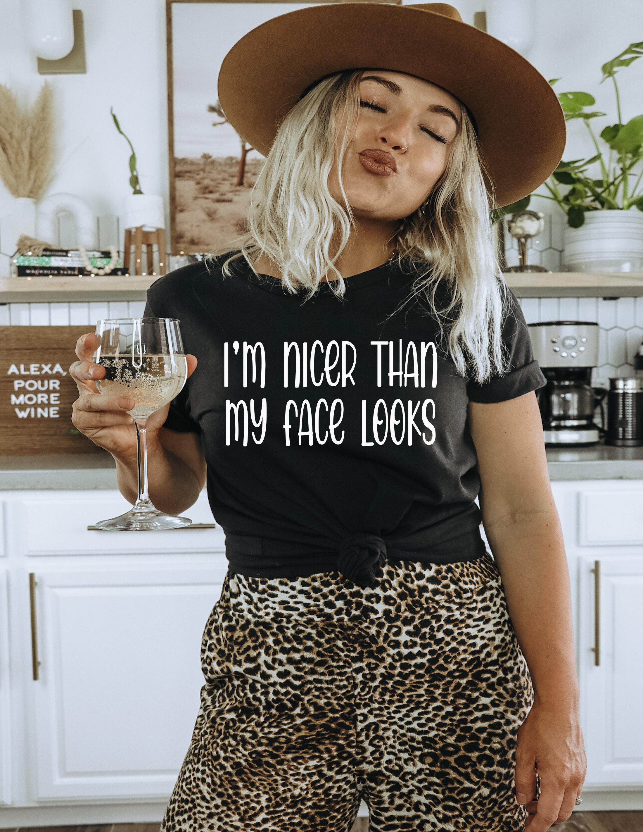 I'm Nicer Than My Face Looks PNG SVG Digital Downloads DIY Tee Funny ...