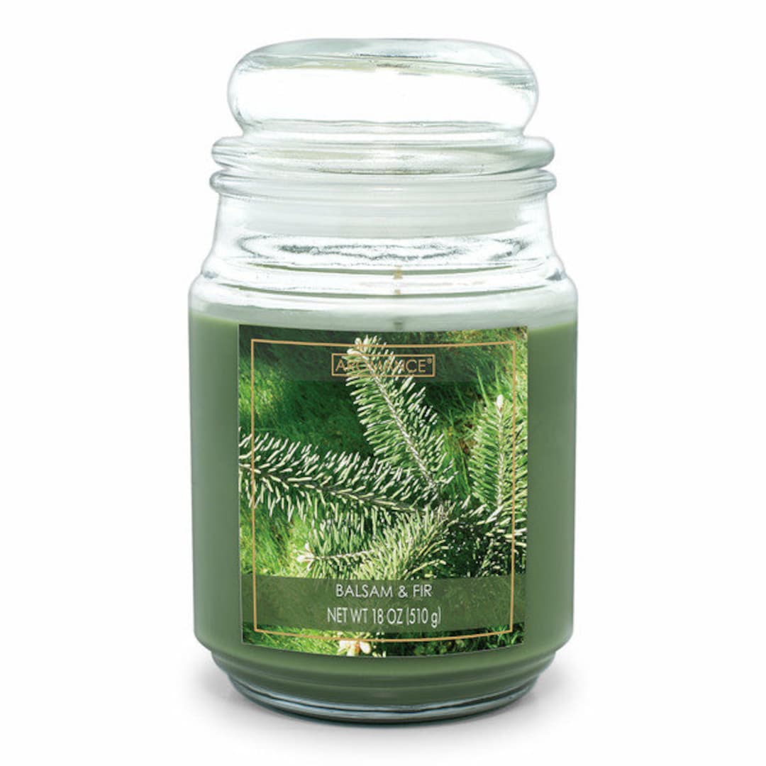 Aromance Balsam & Fir Scented Bubble Lid Jar Candle 18oz - Etsy