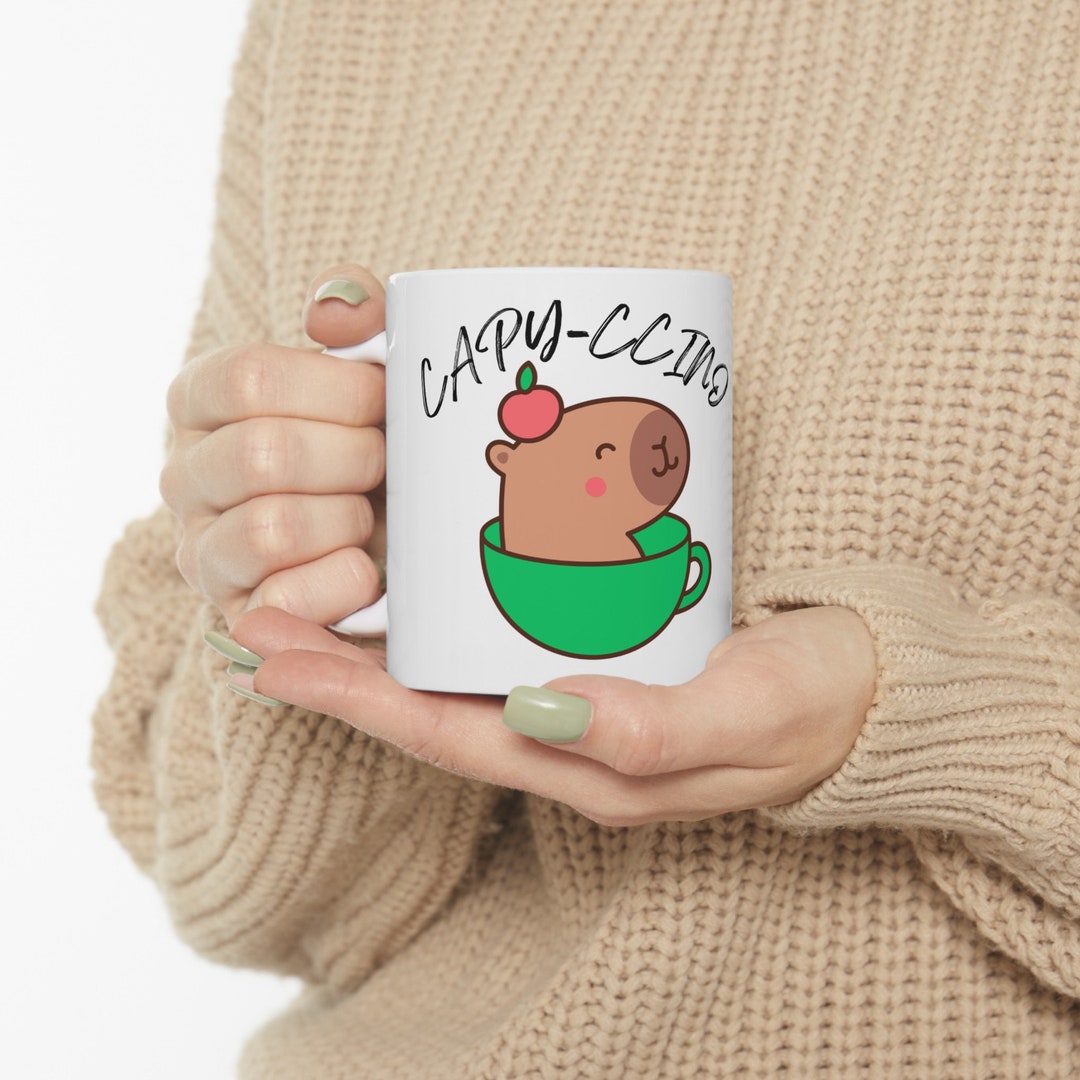 Capy-ccino Capybara Ceramic Mug11oz - Etsy