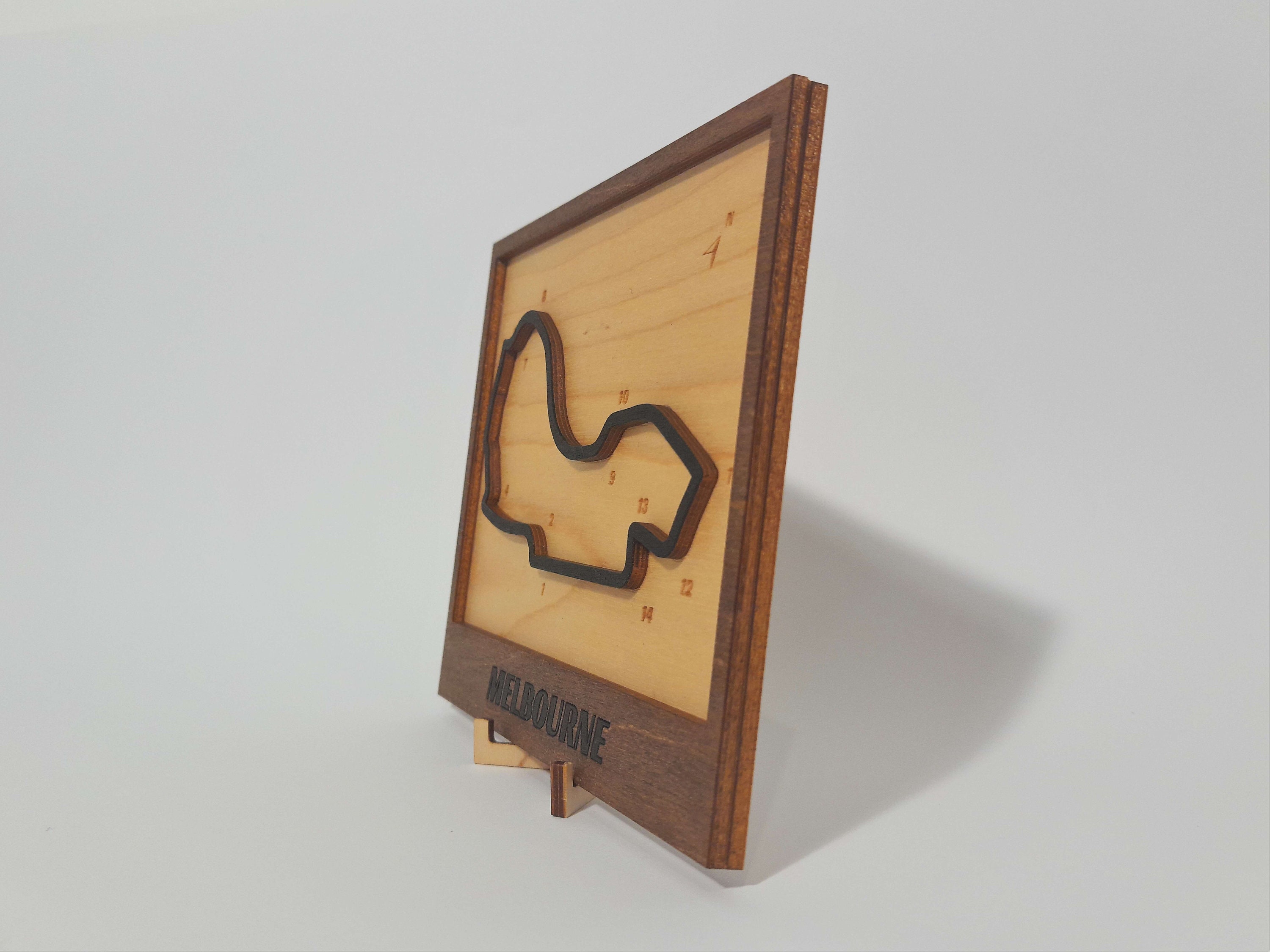 Melbourne F1 Grand Prix Circuit Map Gift, Australian GP Race Track ...