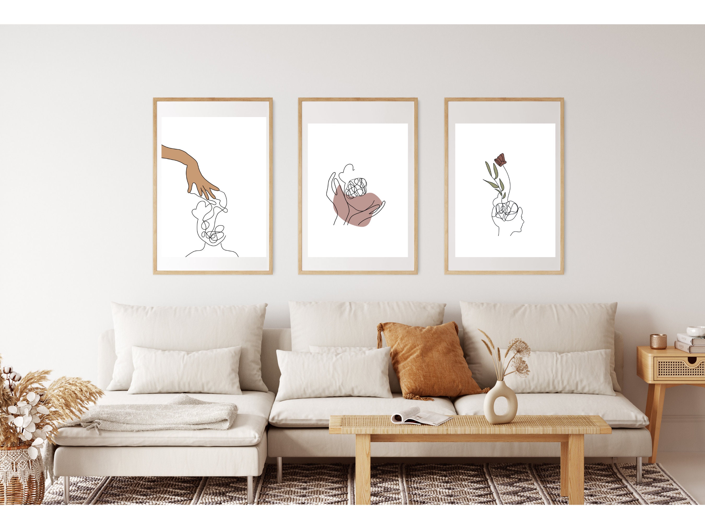 3 Piece Wall Art Therapy Office Decor Mental Health Matters - Etsy