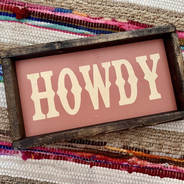 Howdy Sign - Etsy