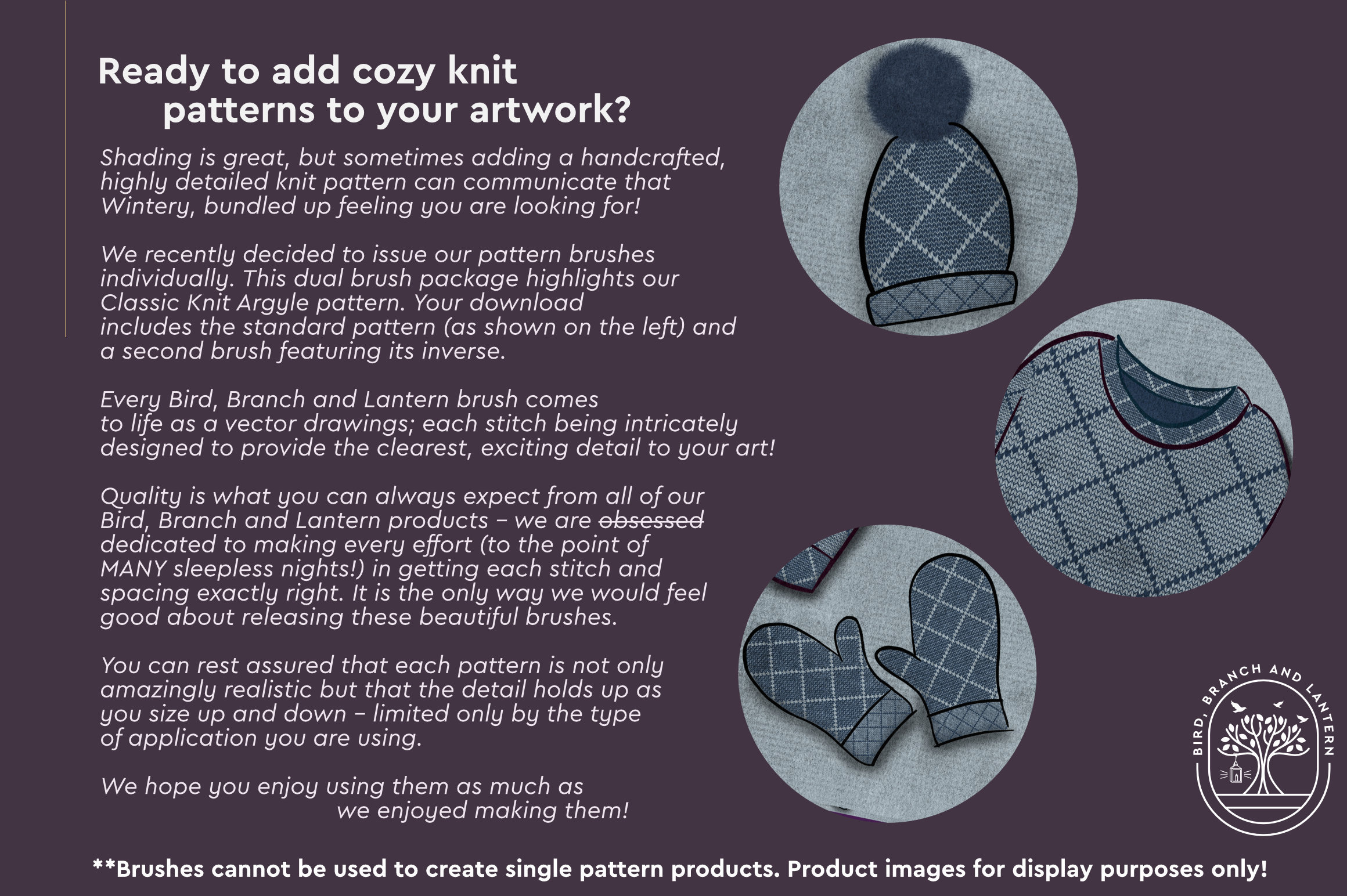 Affinity Classic Knit Argyle Pattern Dual Pixel Brush! 2 for 1! - Etsy