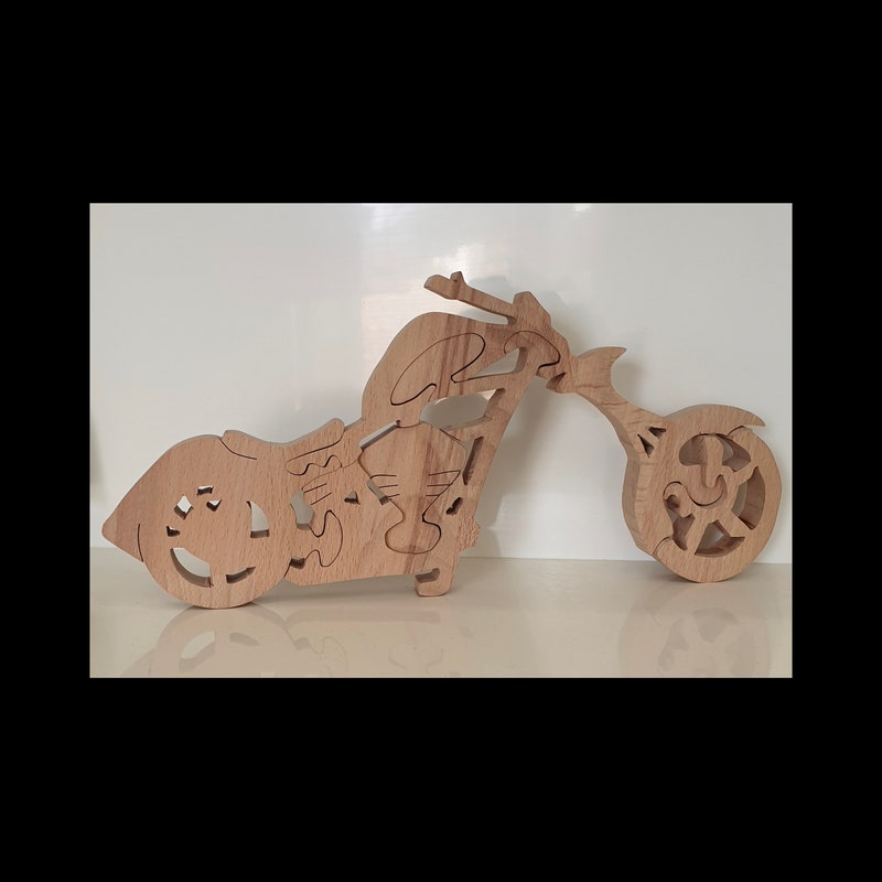 Motorcycle Puzzle - Etsy