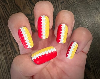 Chiefs Nail Stickers - Etsy