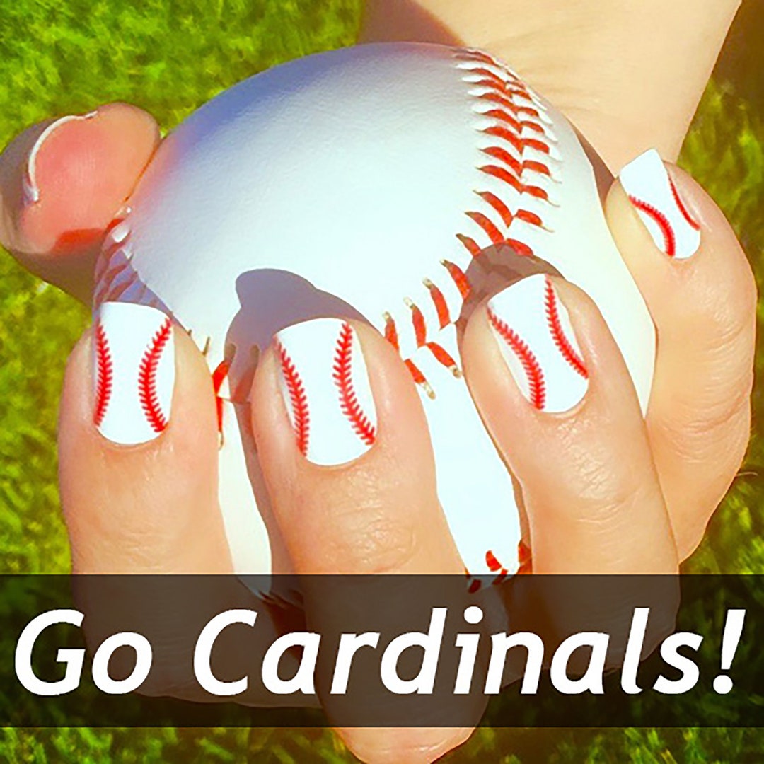 St Louis Cardinals Nail Art Designs MLB Baseball Nail Wraps - Etsy