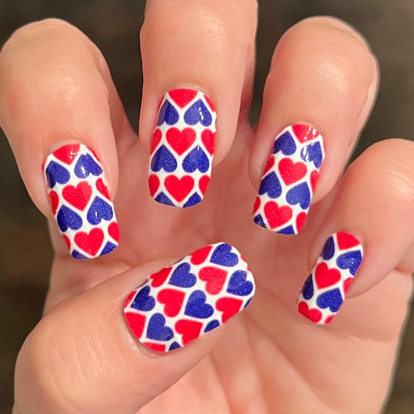 Buffalo Bills Nail Art - Etsy
