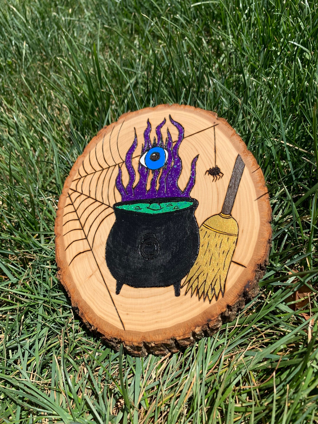 Spooky Cauldron Pyrography - Etsy