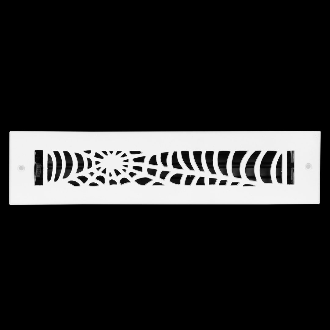 Gothic 2x14 Floor/ Wall Vent Register Cover Spider Web Design Solid ...