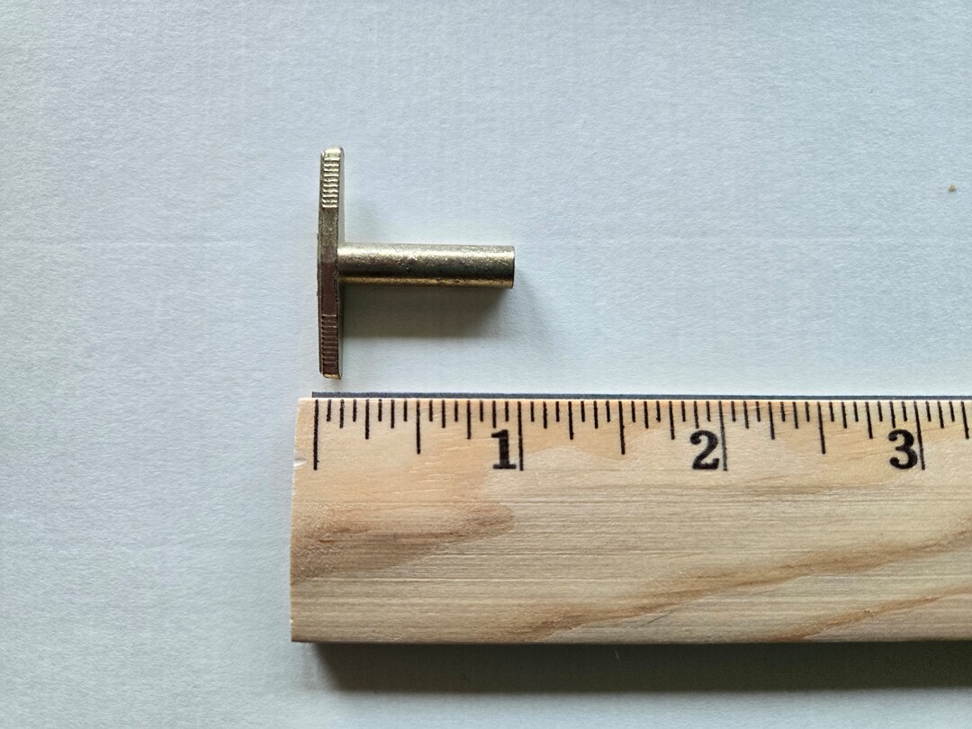 Vintage Brass Colored Music Box Key - Wind Up - Etsy