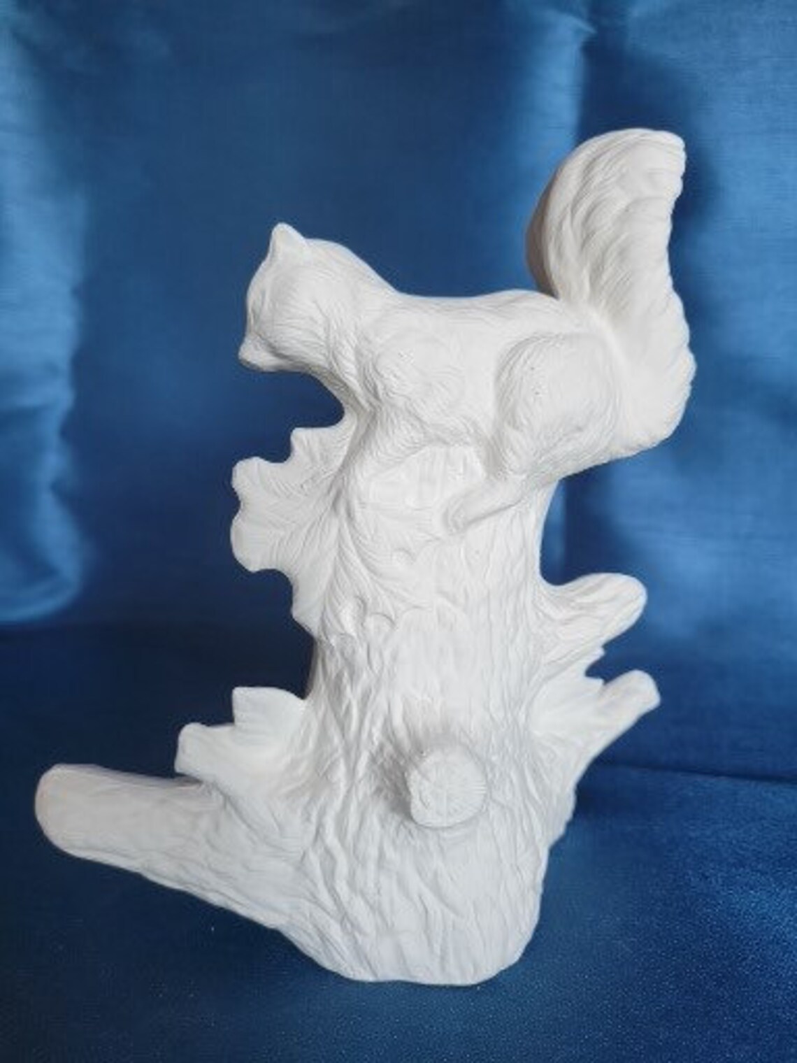 Mama Squirrel & Two Babies in Tree Trunk Ceramic Bisque - Etsy