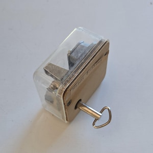 Vintage Chrome Colored Music Box Key - Wind Up - Etsy