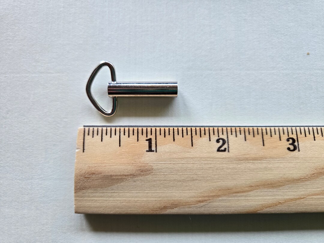 Vintage Chrome Colored Music Box Key - Wind Up - Etsy