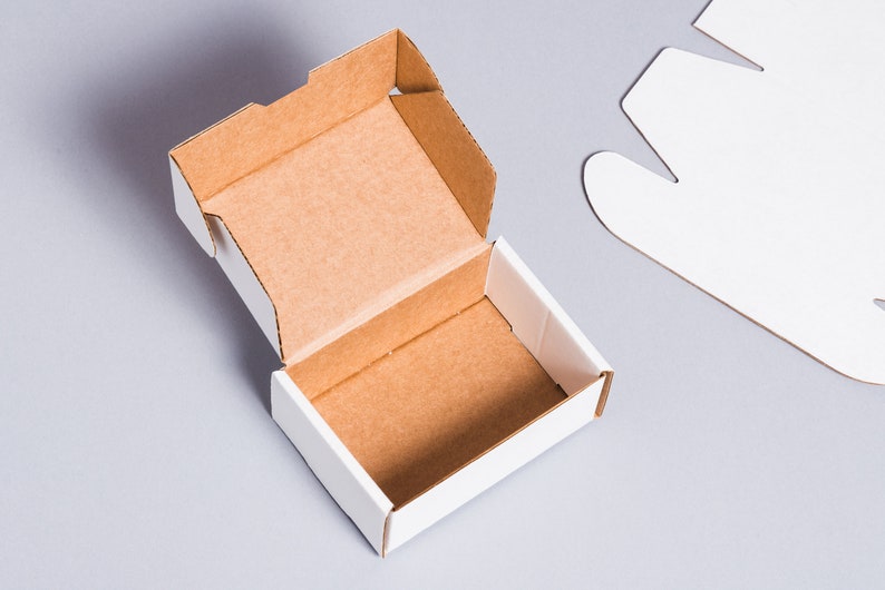 25 Pack 8x4x2 Inches Cute White Shipping Boxes Cardboard - Etsy