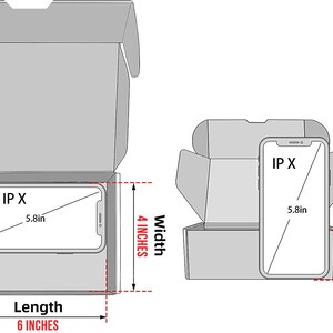 25 Pack 6x4x2 Inches Cute White Shipping Boxes Cardboard Mailer Box ...