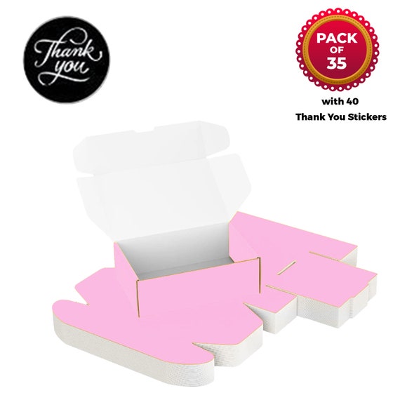 25 Pack 8x4x2 Inches Cute Light Pink Shipping Boxes Cardboard Mailer Box Packaging Boxes for Small Business Etsy Ireland