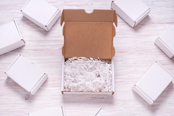 35 Pack Cute Coloured Shipping Boxes With thank You Stickers Corrugated Cardboard Mailer Box Small Packaging Boxes for Small Business Etsy Canada