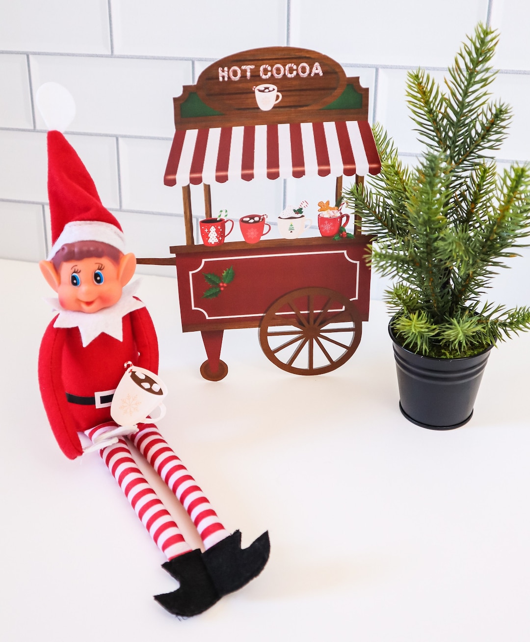 Hot Cocoa Stand | Elf Props | Elf Scene Printable | Hot Chocolate Stand ...