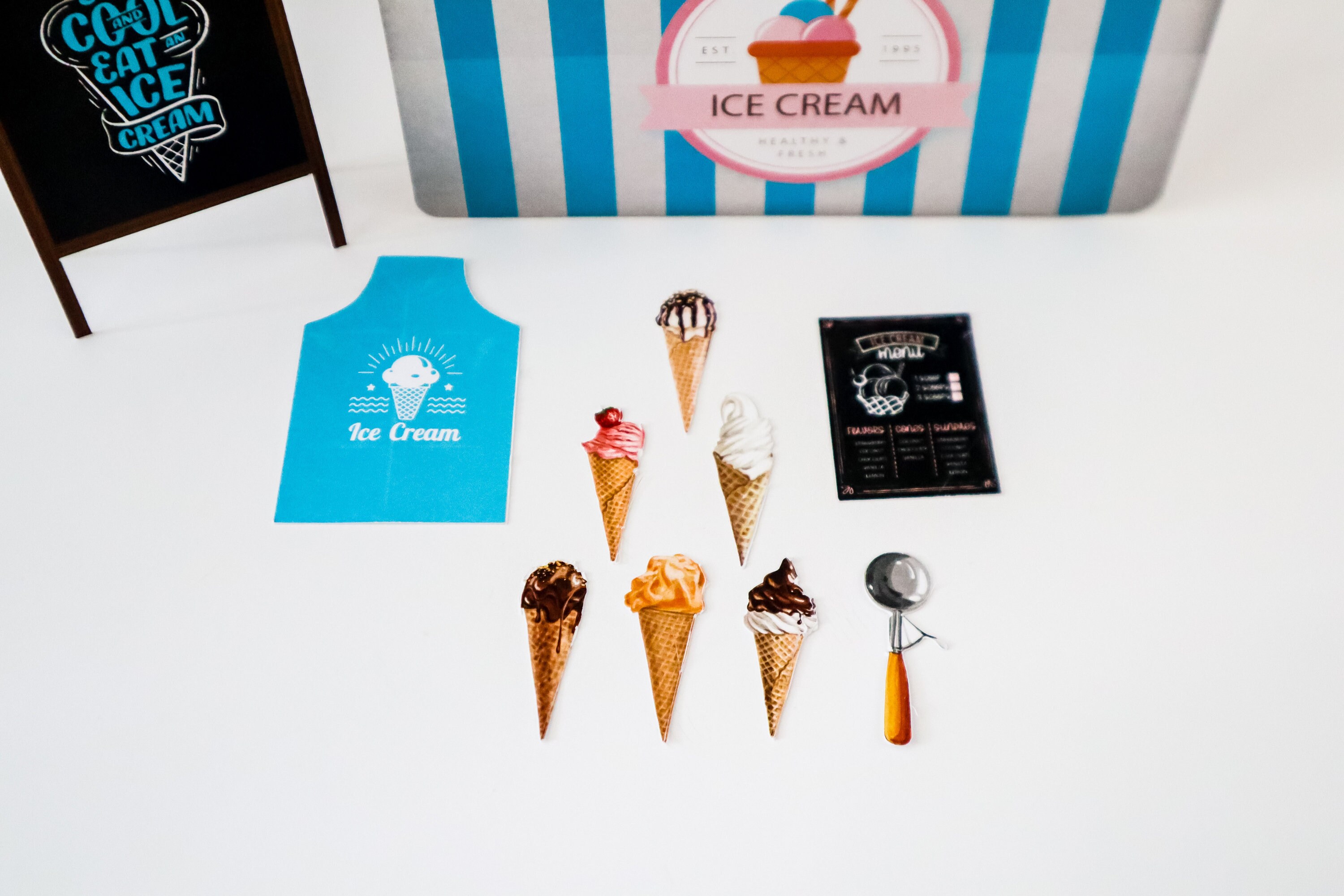Christmas Elf Ice Cream Shop Scene | Elf Props | Elf Scene Printable - Etsy