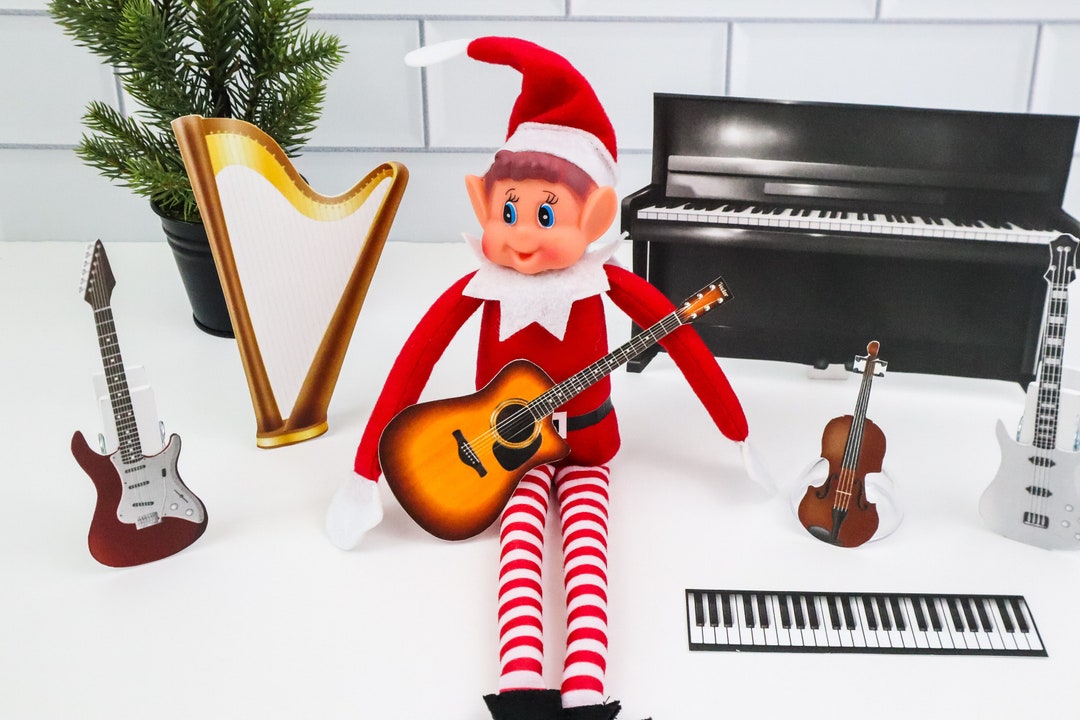 Christmas Elf Musician Musical Instruments Scene | Elf Props | Elf ...