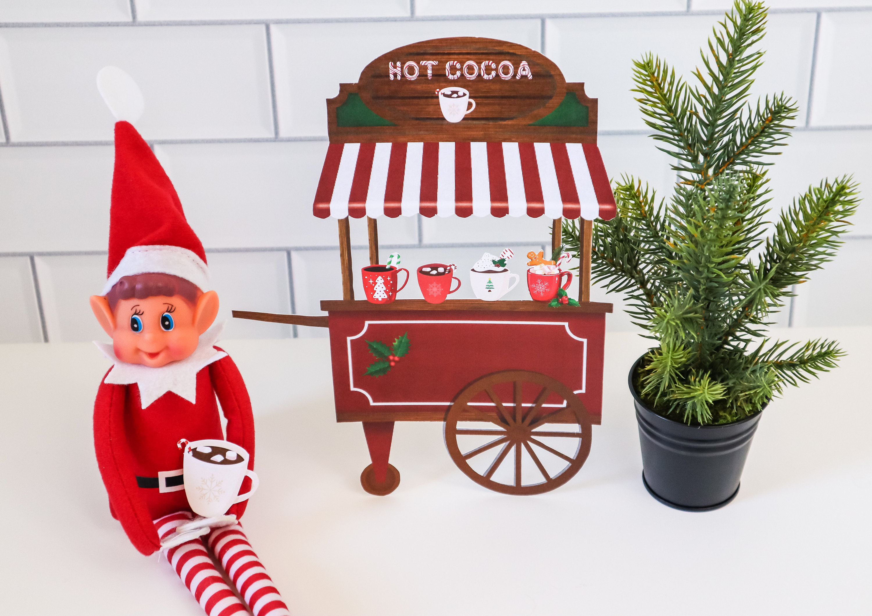 Hot Cocoa Stand | Elf Props | Elf Scene Printable | Hot Chocolate Stand ...