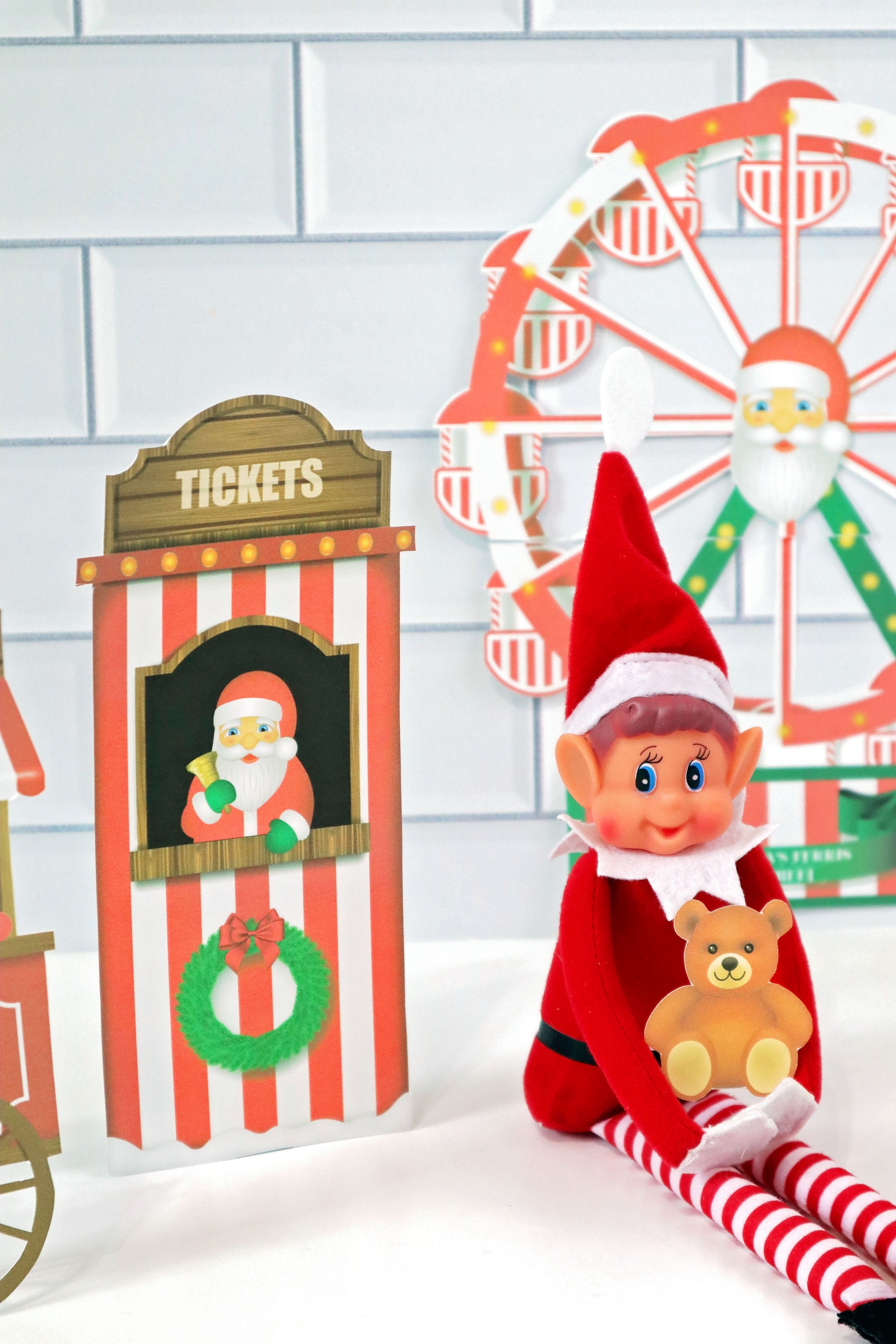 Christmas Carnival Elf Scene | Elf Props | Elf Scene Printable - Etsy