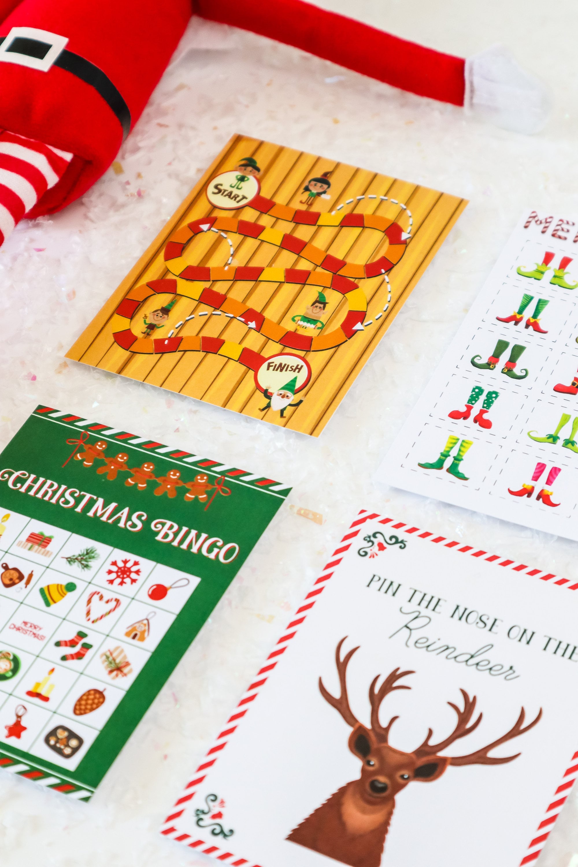 Elf Board Games Elf Props Elf Scene Printable Elf Games - Etsy