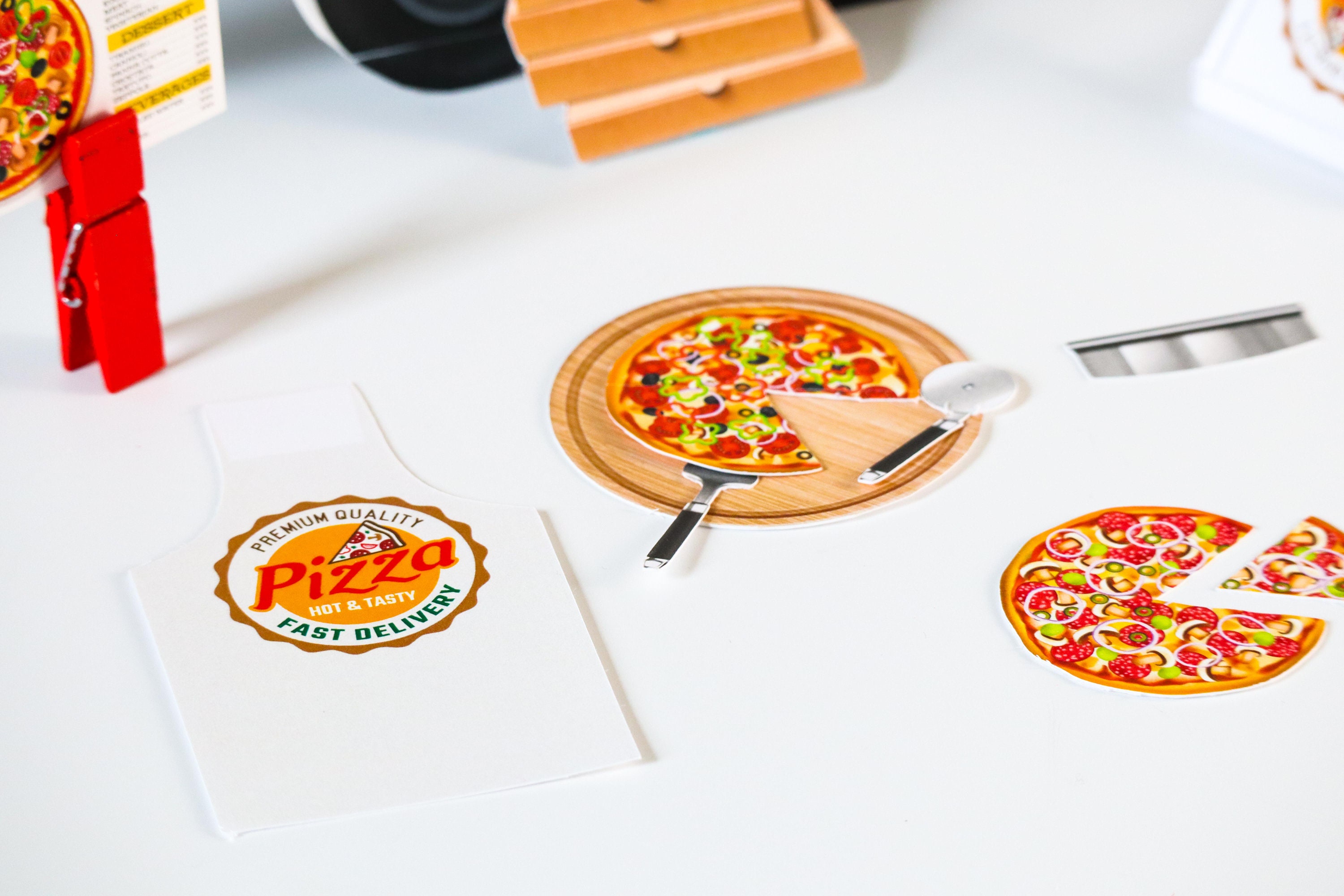 Christmas Elf Pizza Truck Scene | Elf Props | Elf Scene Printable - Etsy