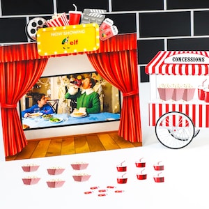 Christmas Elf Movie Theatre Scene | Elf Props | Elf Scene Printable - Etsy