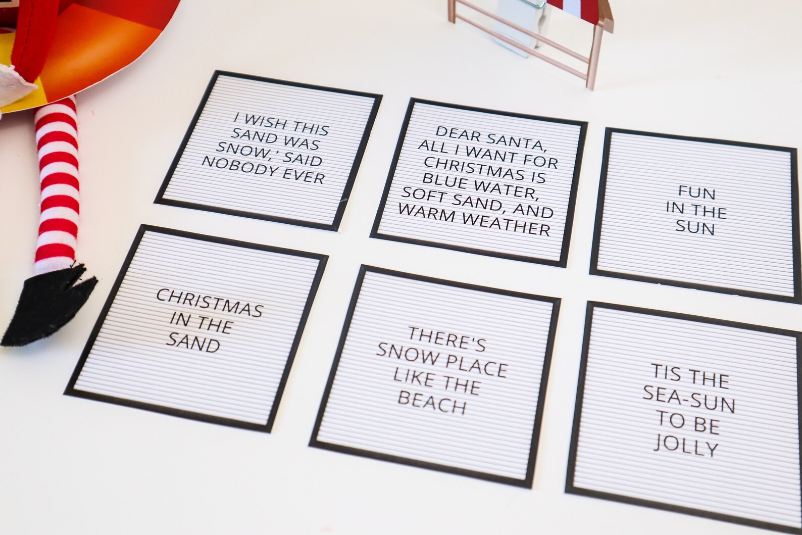 Elf Beach and Pool Scene | Elf Props | Elf Scene Printable - Etsy