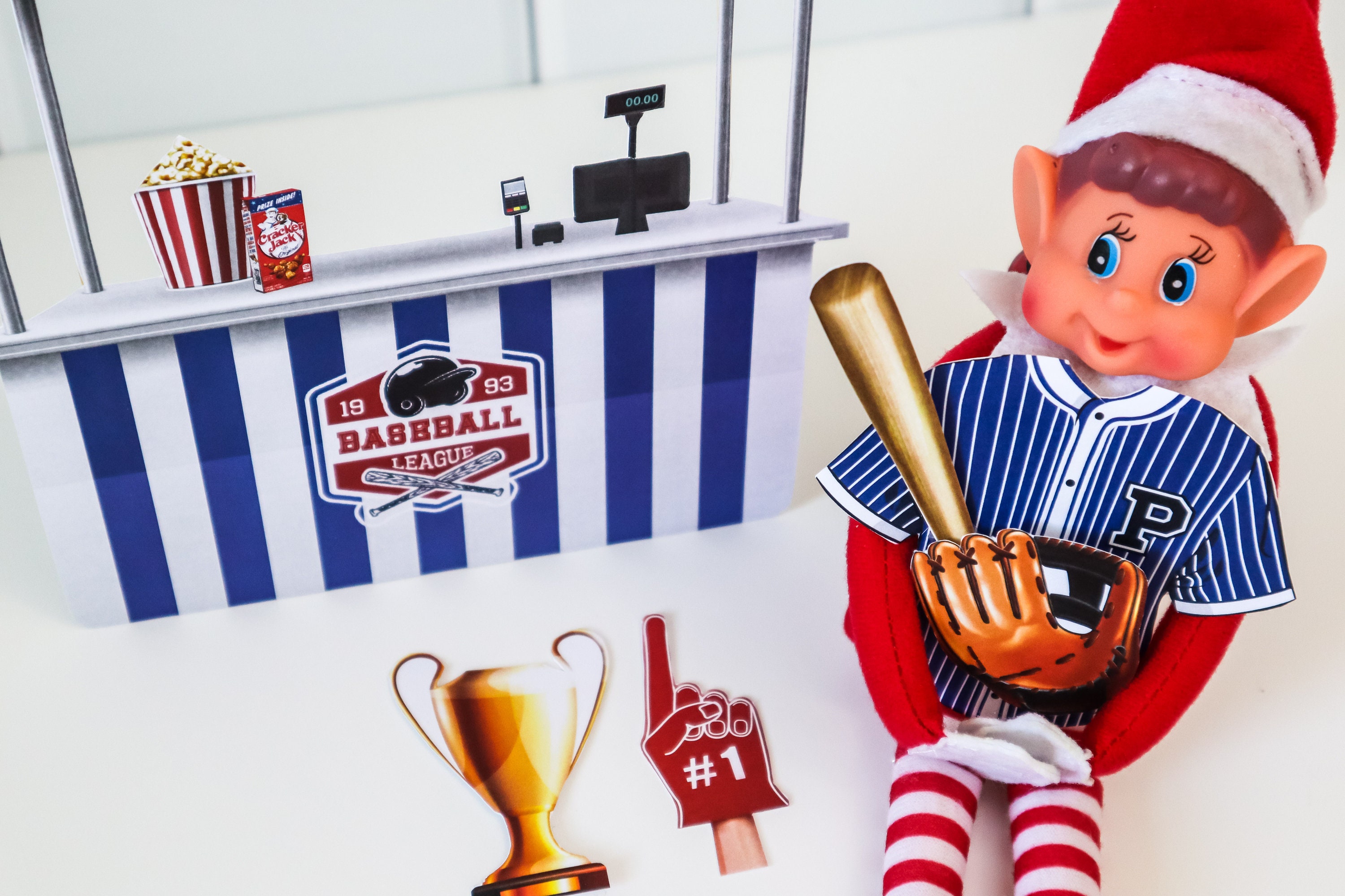 Baseball Player Concession Stand Scene | Elf Props | Elf Scene ...