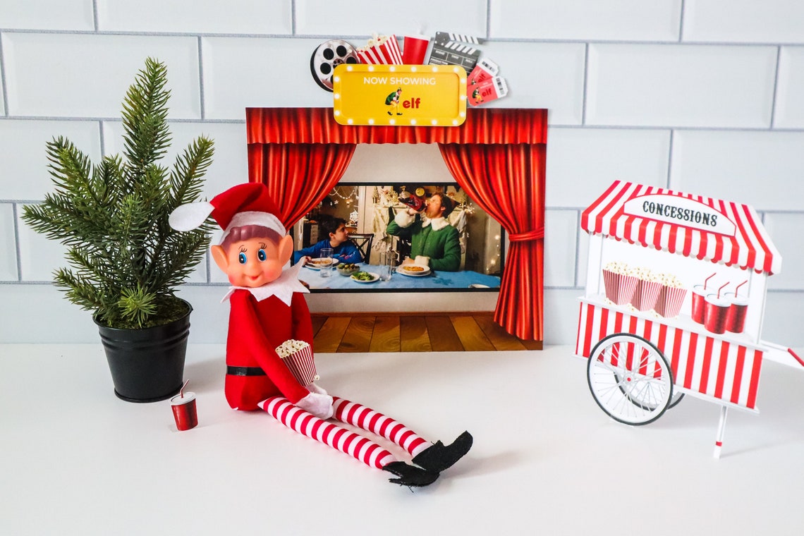 Christmas Elf Movie Theatre Scene | Elf Props | Elf Scene Printable - Etsy