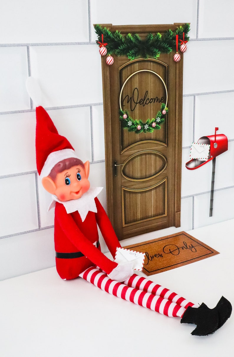 Christmas Elf Welcome Door | Elf Props | Elf Scene Printable ...