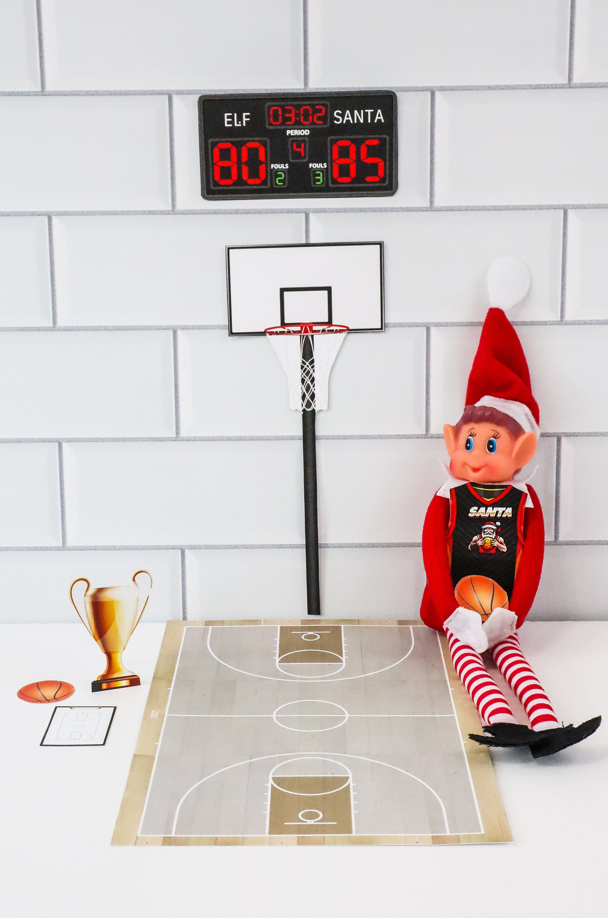 Christmas Elf Basketball Scene Elf Props Elf Scene Printable - Etsy ...