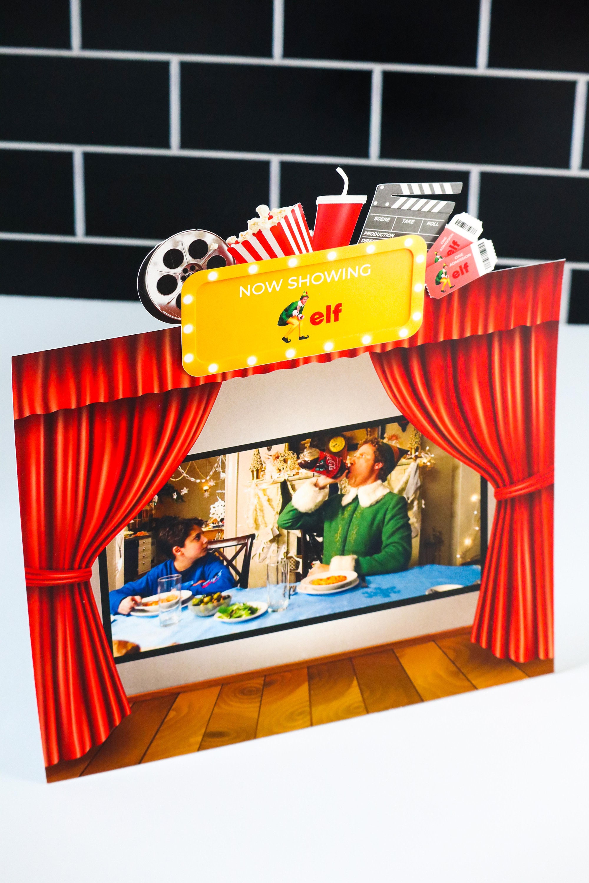 Christmas Elf Movie Theatre Scene | Elf Props | Elf Scene Printable - Etsy