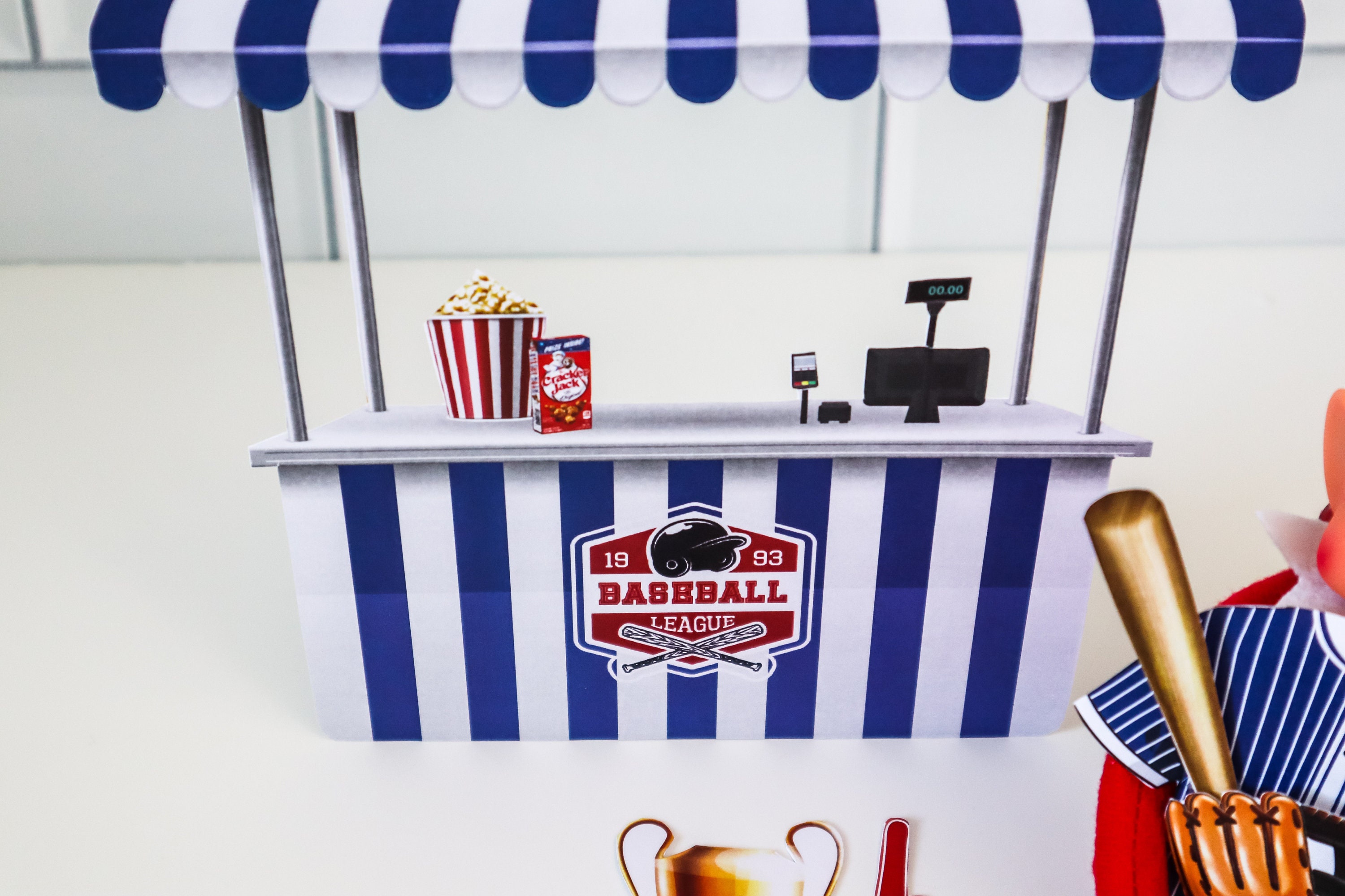 Baseball Player Concession Stand Scene | Elf Props | Elf Scene ...