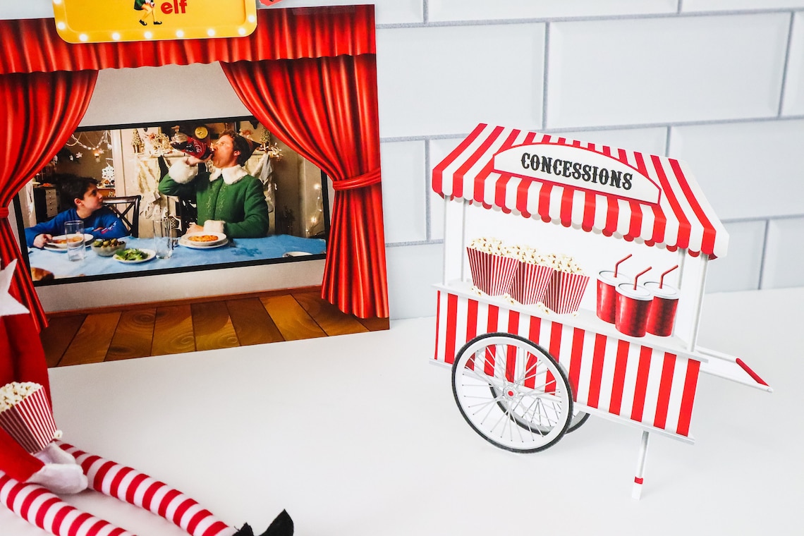 Christmas Elf Movie Theatre Scene Elf Props Elf Scene Printable - Etsy