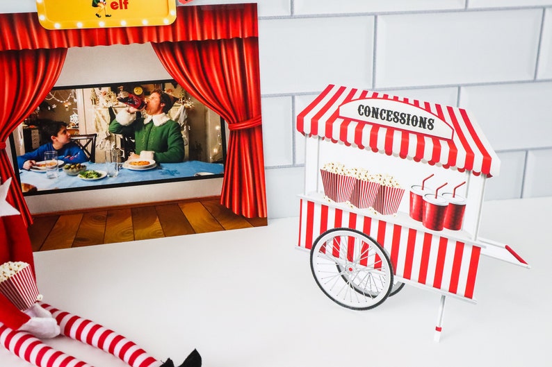 Christmas Elf Movie Theatre Scene | Elf Props | Elf Scene Printable - Etsy