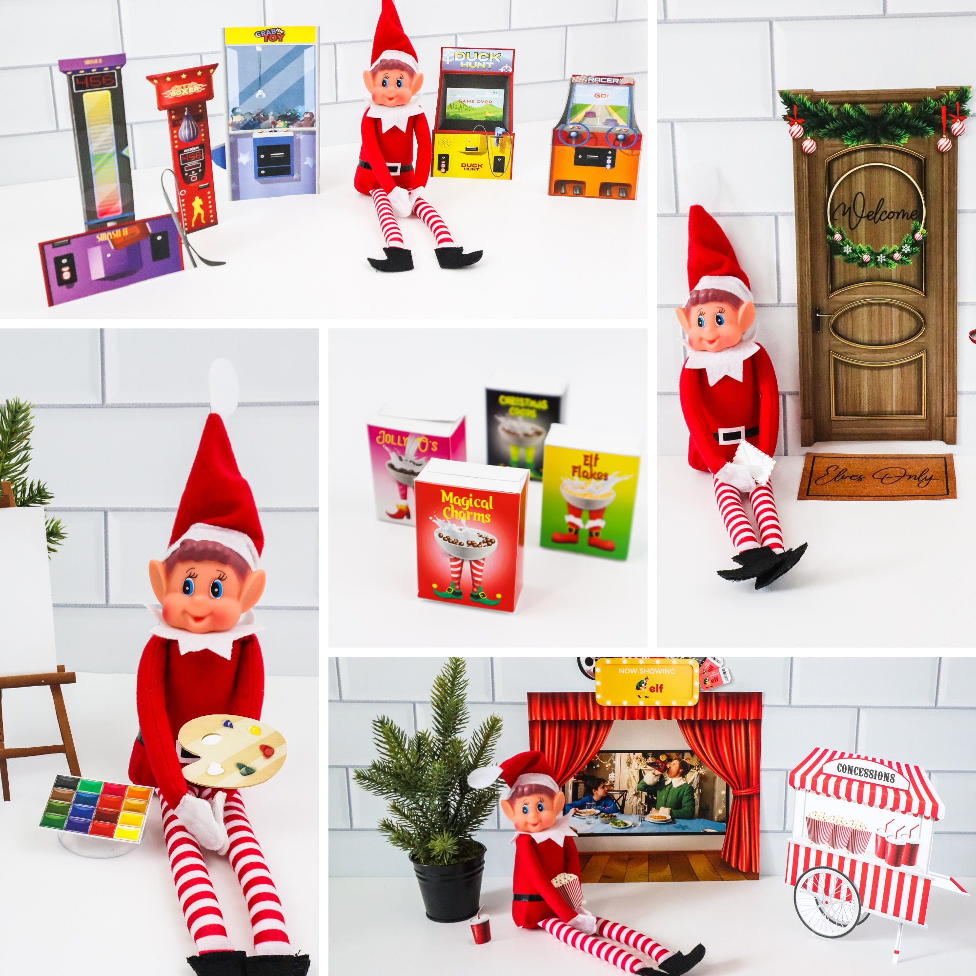 Buy My ENTIRE Shop of PRINTABLE Elf Scenes and Props | Elf Props | Elf ...