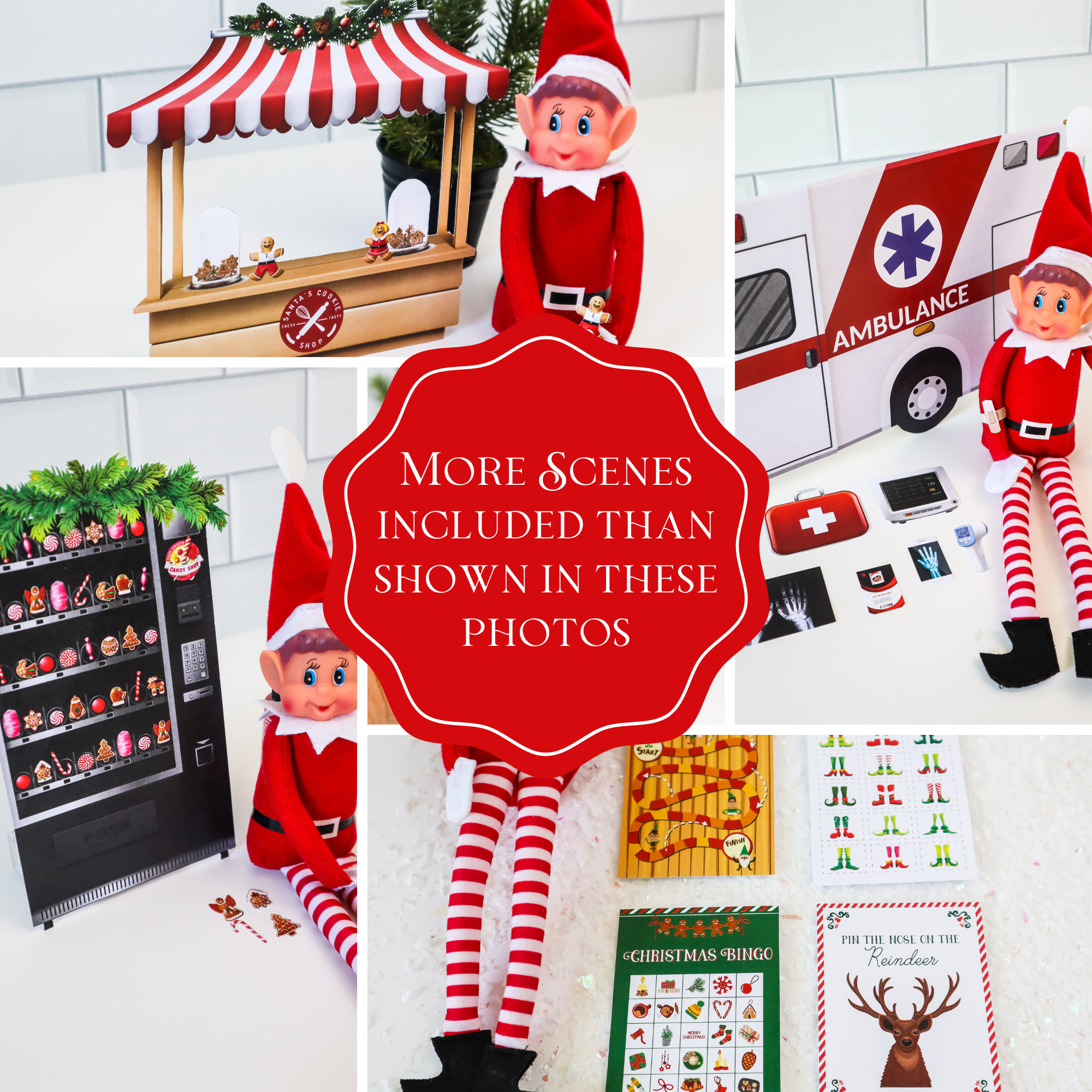 Buy My ENTIRE Shop of PRINTABLE Elf Scenes and Props | Elf Props | Elf ...
