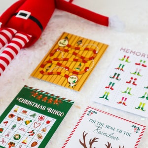 Elf Board Games | Elf Props | Elf Scene Printable | Elf Games - Etsy