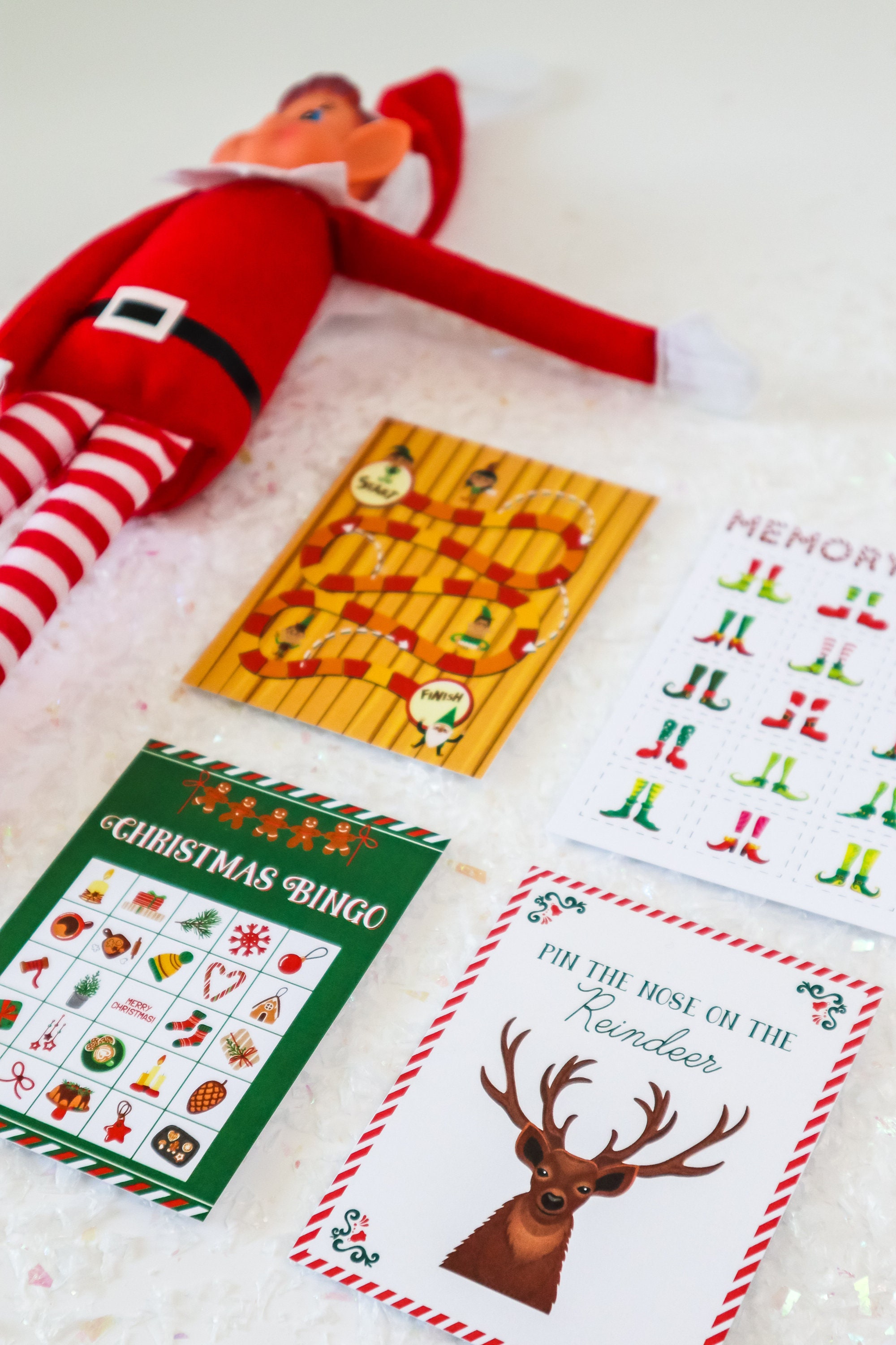 Elf Board Games | Elf Props | Elf Scene Printable | Elf Games - Etsy