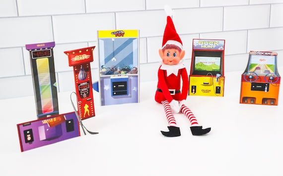 Christmas Elf Arcade Scene Elf Props Elf Scene Printable - Etsy