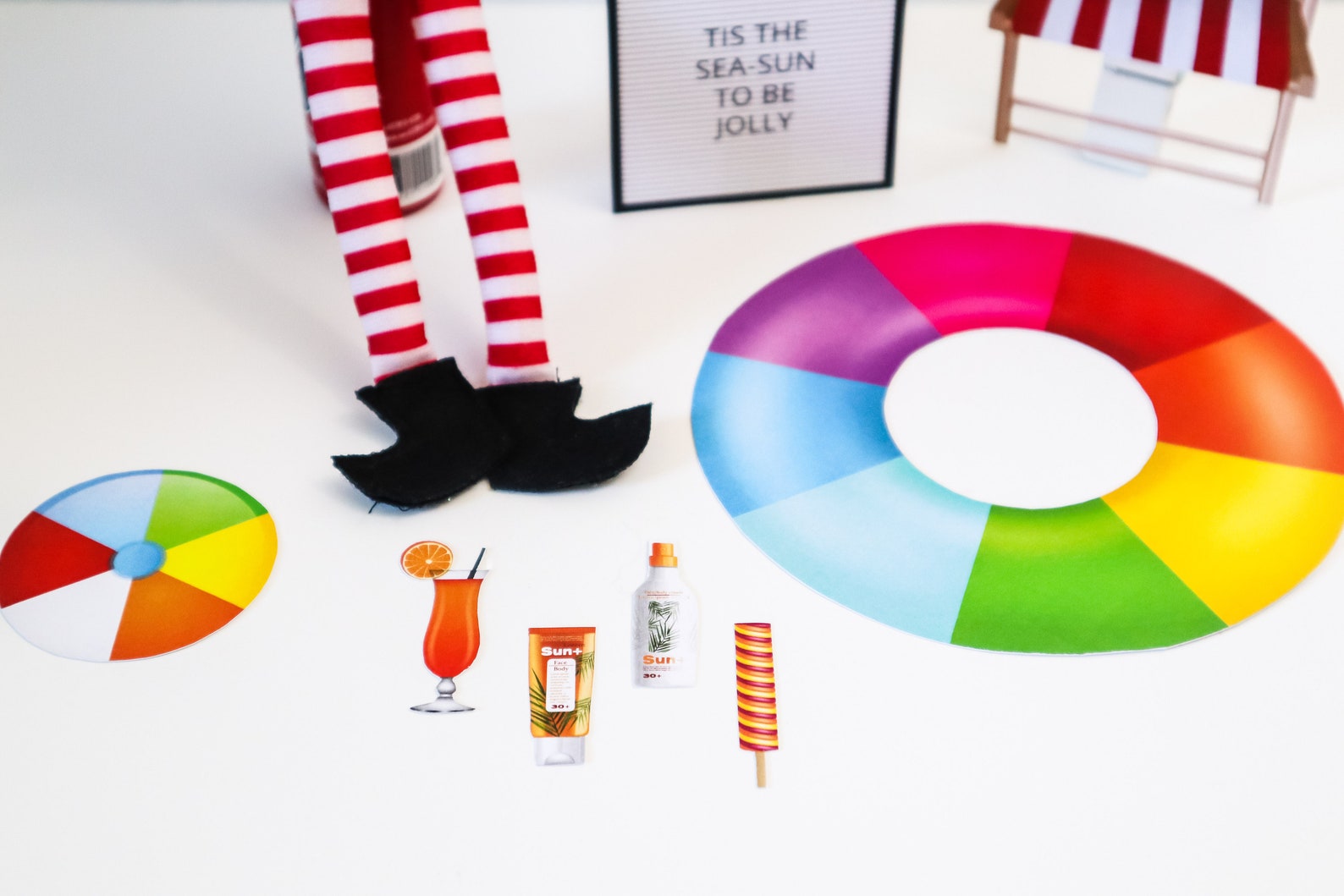 Elf Beach and Pool Scene | Elf Props | Elf Scene Printable - Etsy