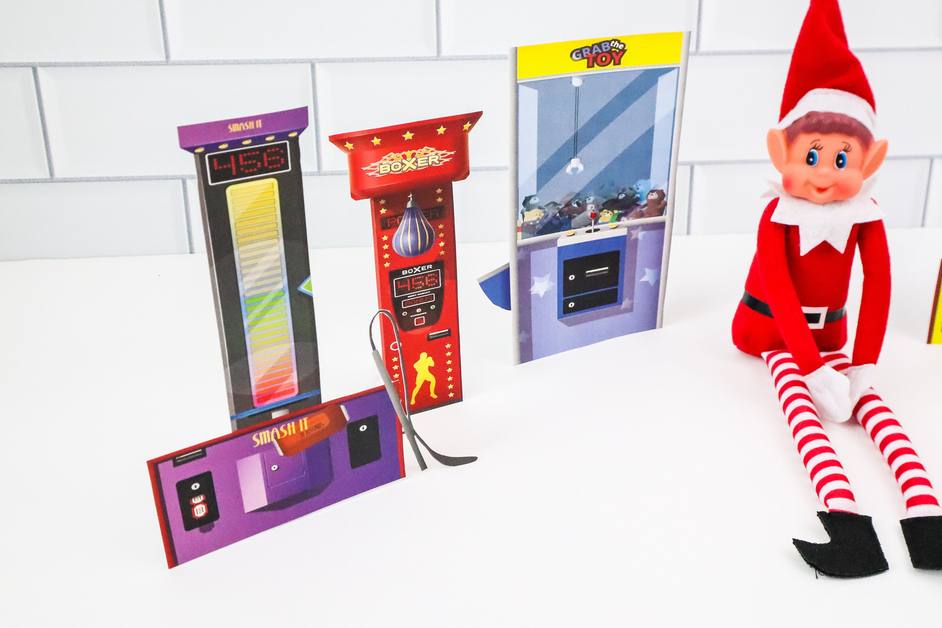 Christmas Elf Arcade Scene | Elf Props | Elf Scene Printable - Etsy