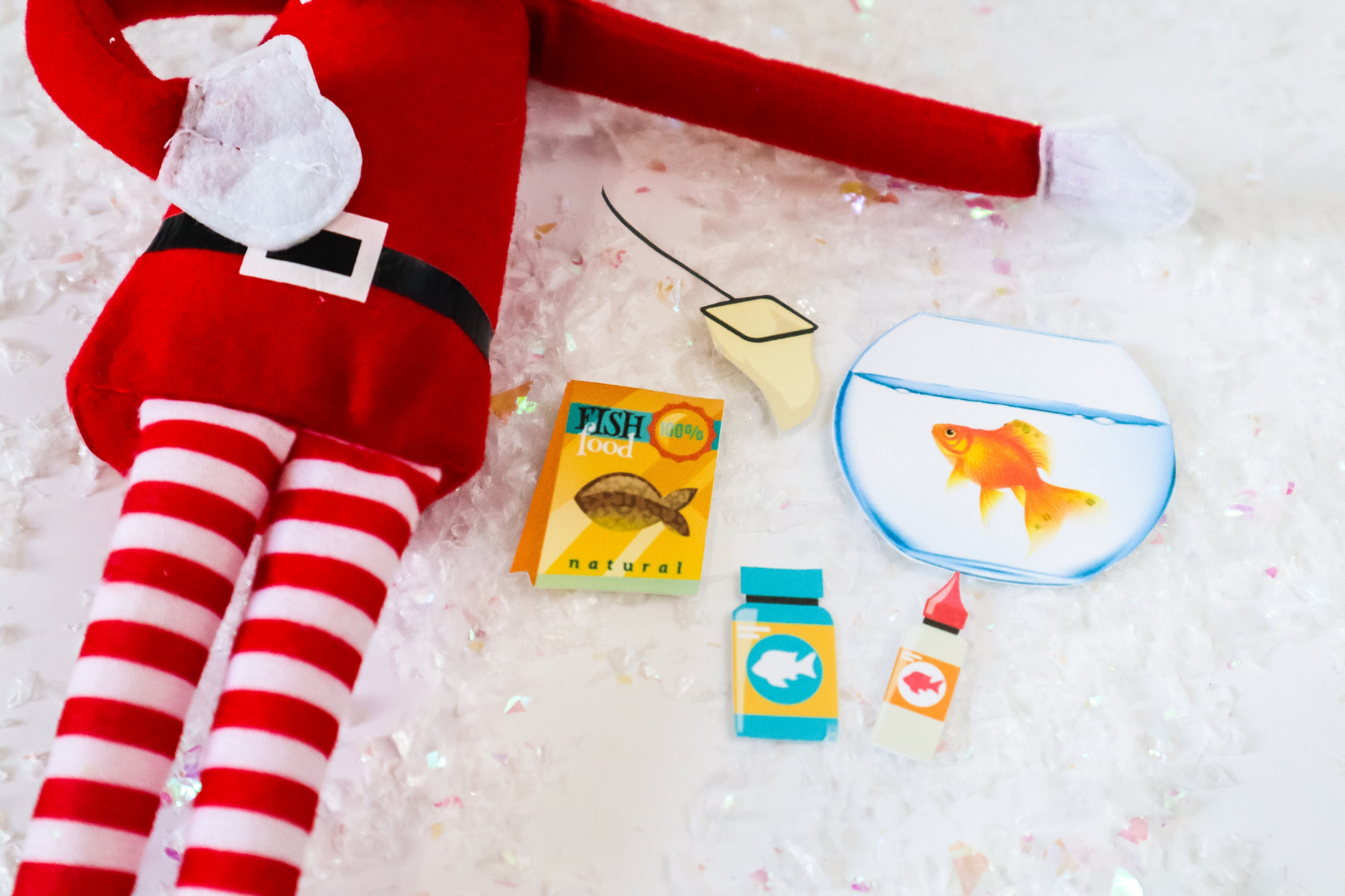 Elf Pets Scene Fish Elf Props Elf Scene Printable - Etsy