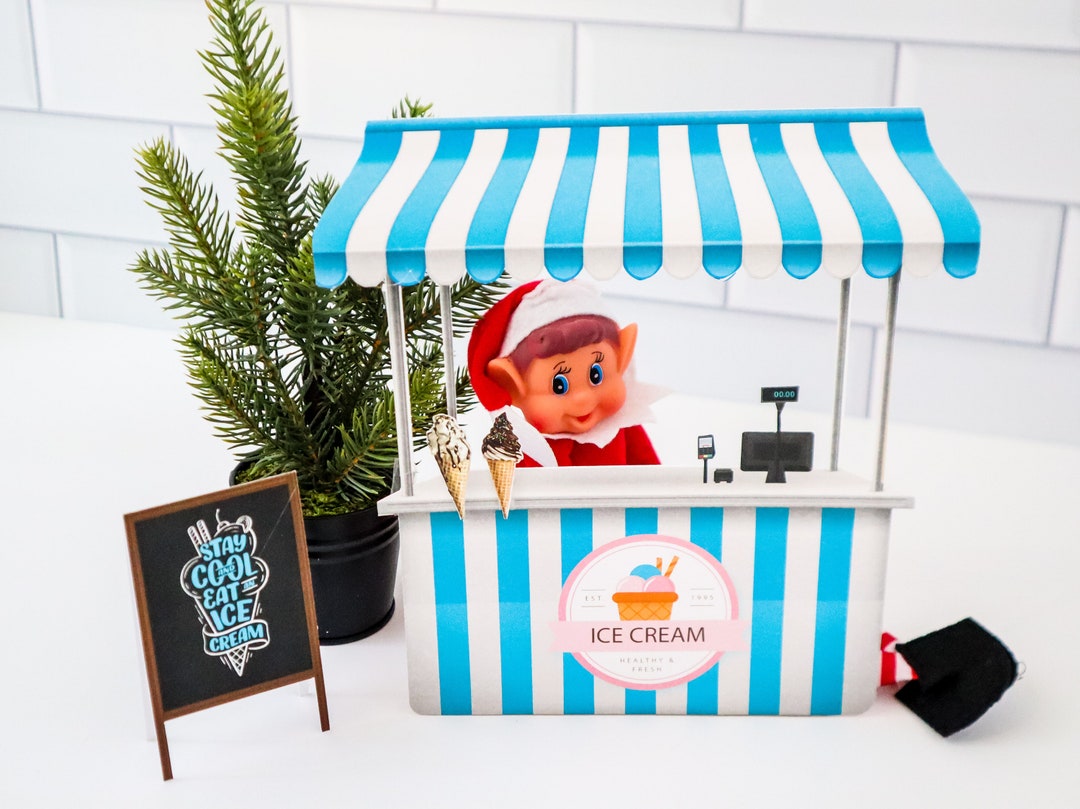 Christmas Elf Ice Cream Shop Scene | Elf Props | Elf Scene Printable - Etsy