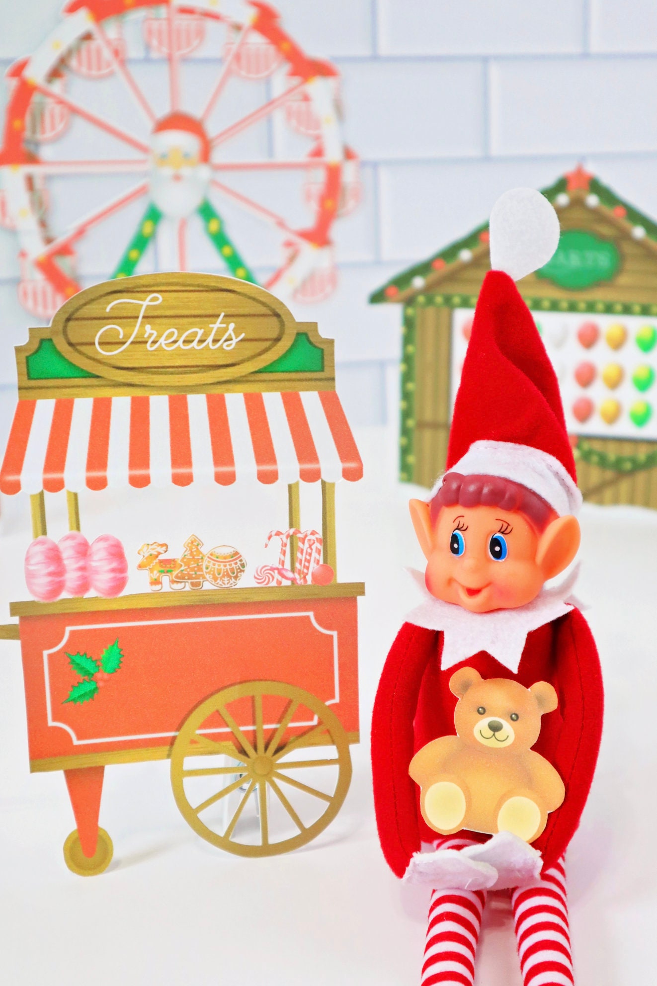 Christmas Carnival Elf Scene Elf Props Elf Scene Printable - Etsy