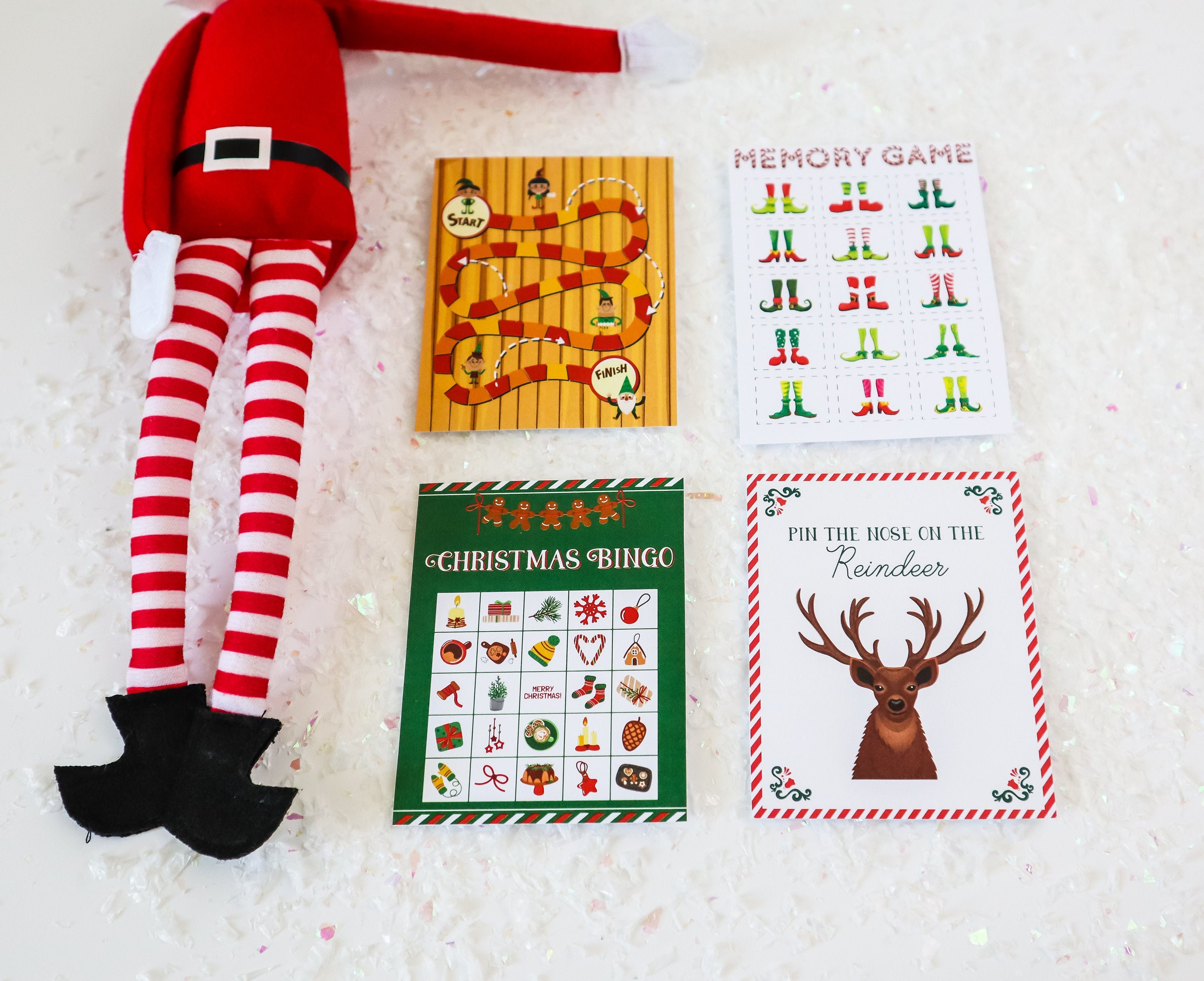 Elf Board Games | Elf Props | Elf Scene Printable | Elf Games - Etsy
